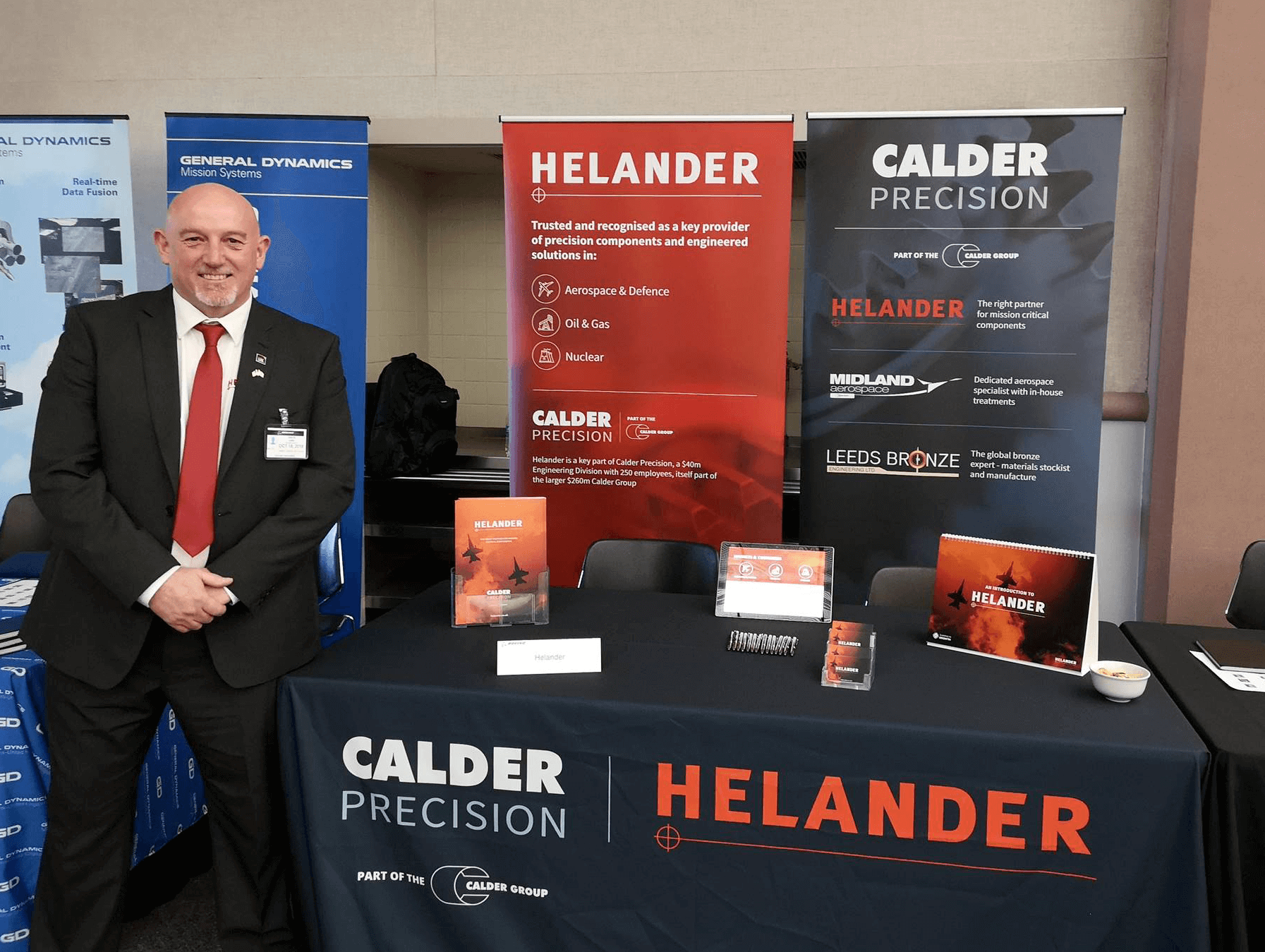 Exhibition materials for Helander Precision Engineering