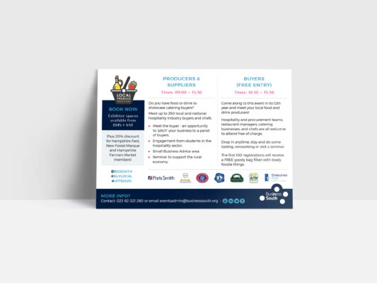 Local Trade Show Postcard