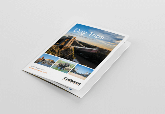 Informative and Eye-catching Day Trip Leaflets for Lucketts Group Brands