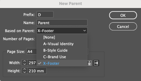 Master InDesign Parent Pages – Glow