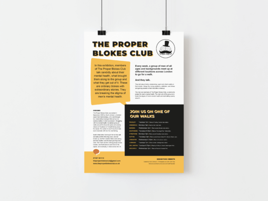 Proper Blokes Club Poster – Glow